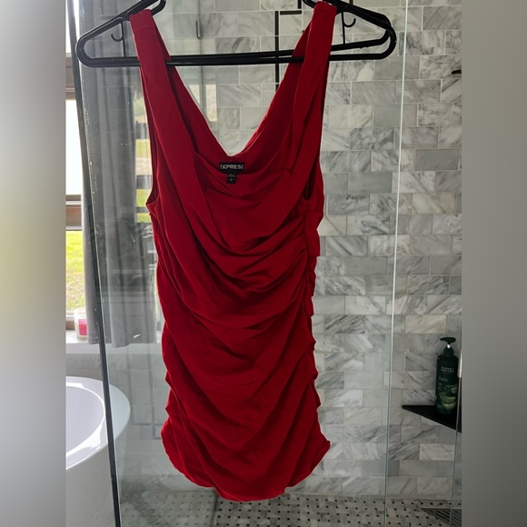 Express | Tops | Super Cute Red Tank | Poshmark